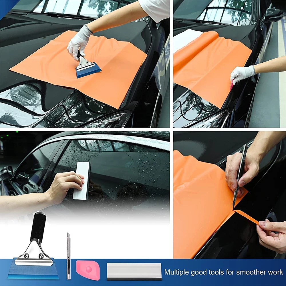 Set 8 accesorii profesionale folie auto, AllizBan, folie geamuri, folie ...