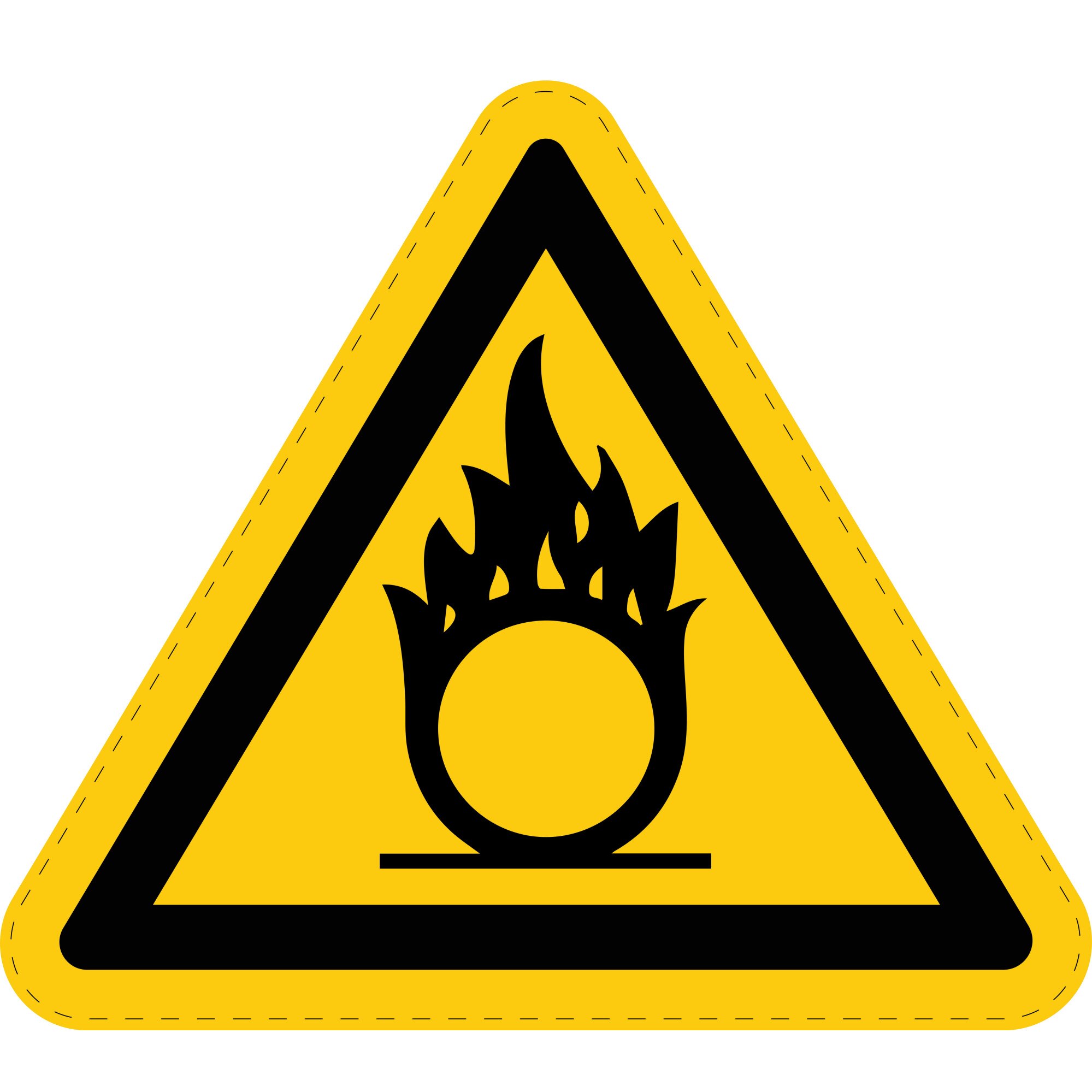 Sticker Indicator Autoadeziv de Avertizare Materiale Comburante 10 cm ... Sticker Indicator Autoadeziv de Avertizare Materiale Comburante 10 cm ...