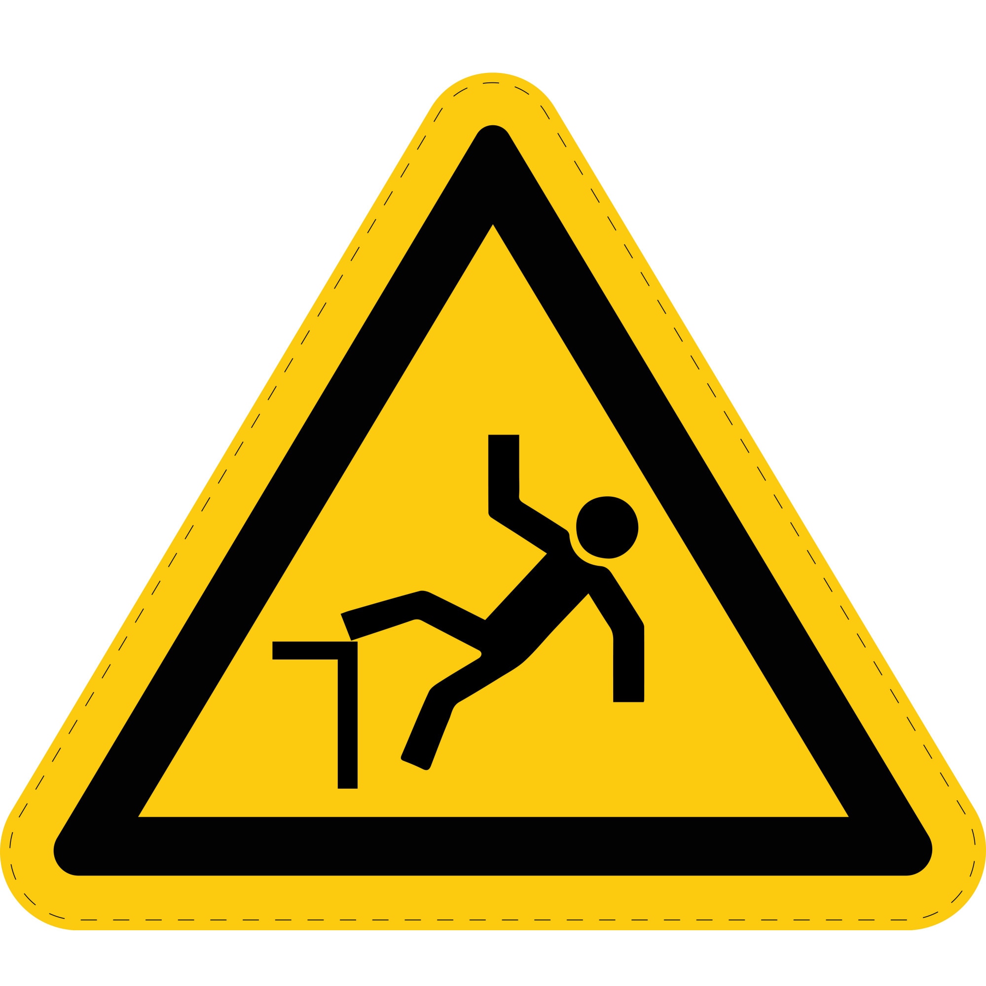Sticker Indicator Autoadeziv de Avertizare Cadere cu Denivelare 10 cm ... Sticker Indicator Autoadeziv de Avertizare Cadere cu Denivelare 10 cm ...