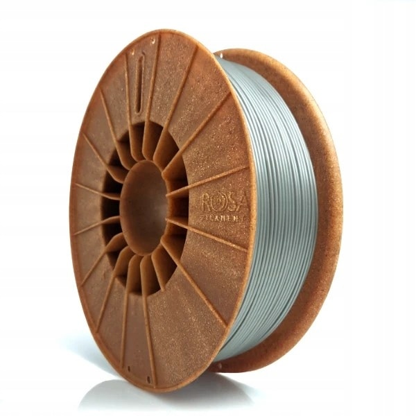 Filament, ROSA3D, PETG, 1.75 mm, 800g, Aluminiu/Alb - eMAG.ro