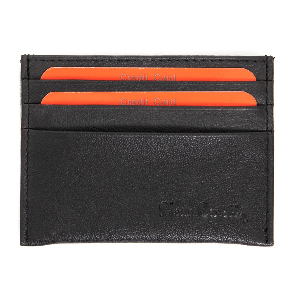 Pierre Cardin, Port card barbati din piele naturala GPB086, Negru - eMAG.ro