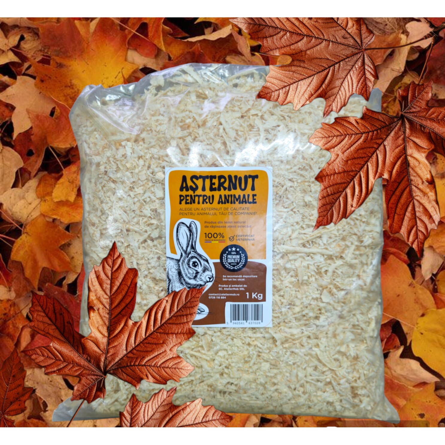 Asternut igienic pentru animale de companie, 100% Produs Romanesc, 1kg ...