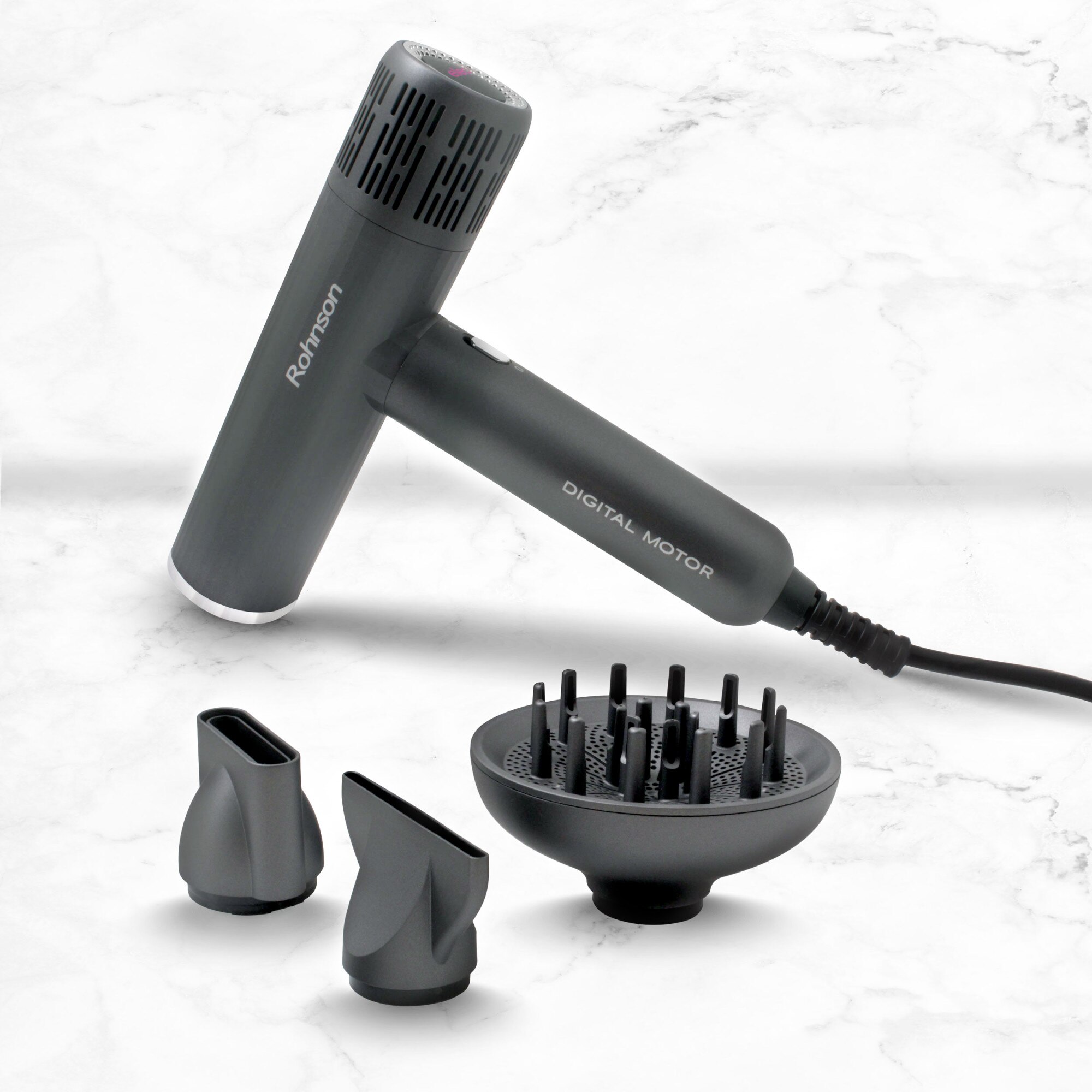 Uscator de par profesional, Rohnson R682 Electra, 1900W, NTC, Ionizare ...