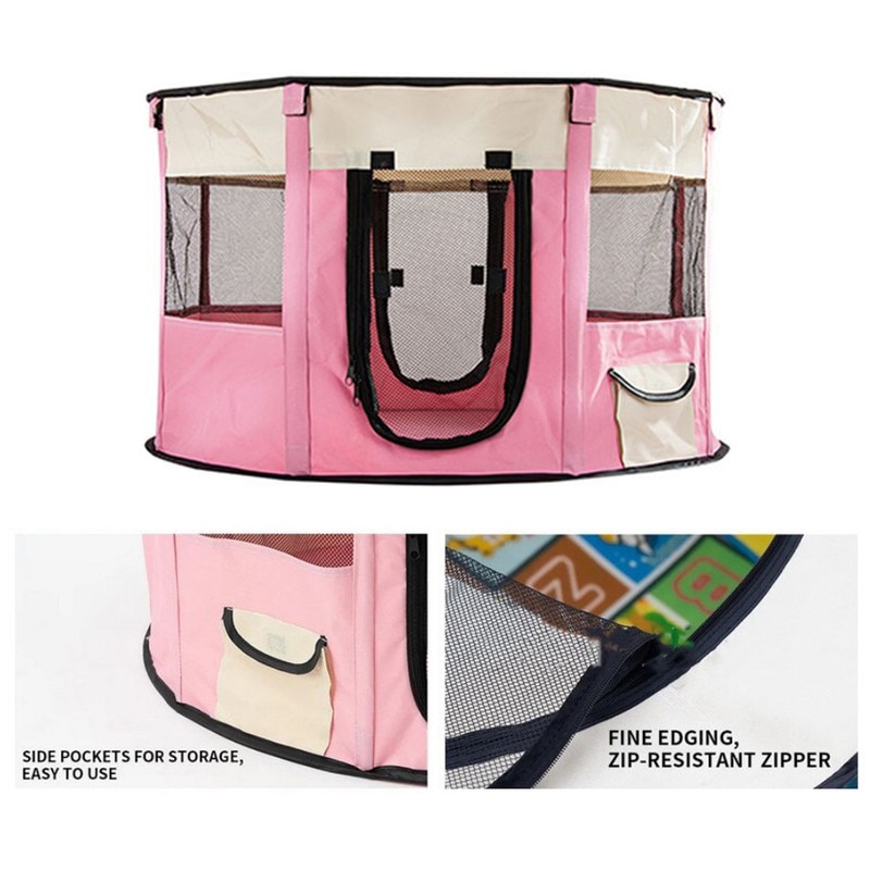 Tarc pentru caini, pisici, LEOKOR®, animale gestante, textil, pliabil ...