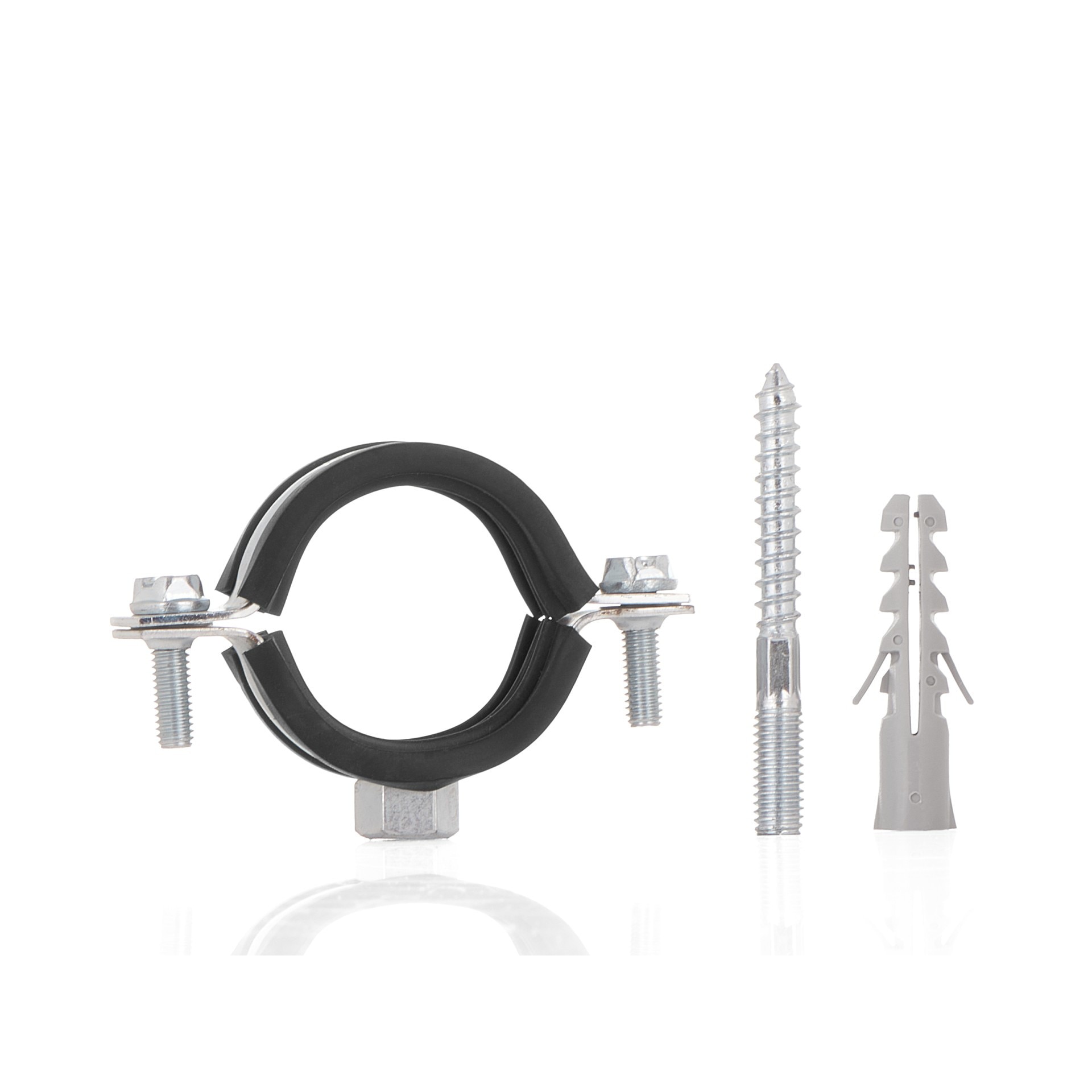 Clema metalica cu cauciuc pentru fixare tevi in perete, 1", 32 - 36 mm ...