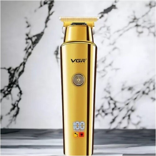 Професионална машинка за подстригване Гребени с 4 дължини, USB зареждане, VGR V-059, златисто ...