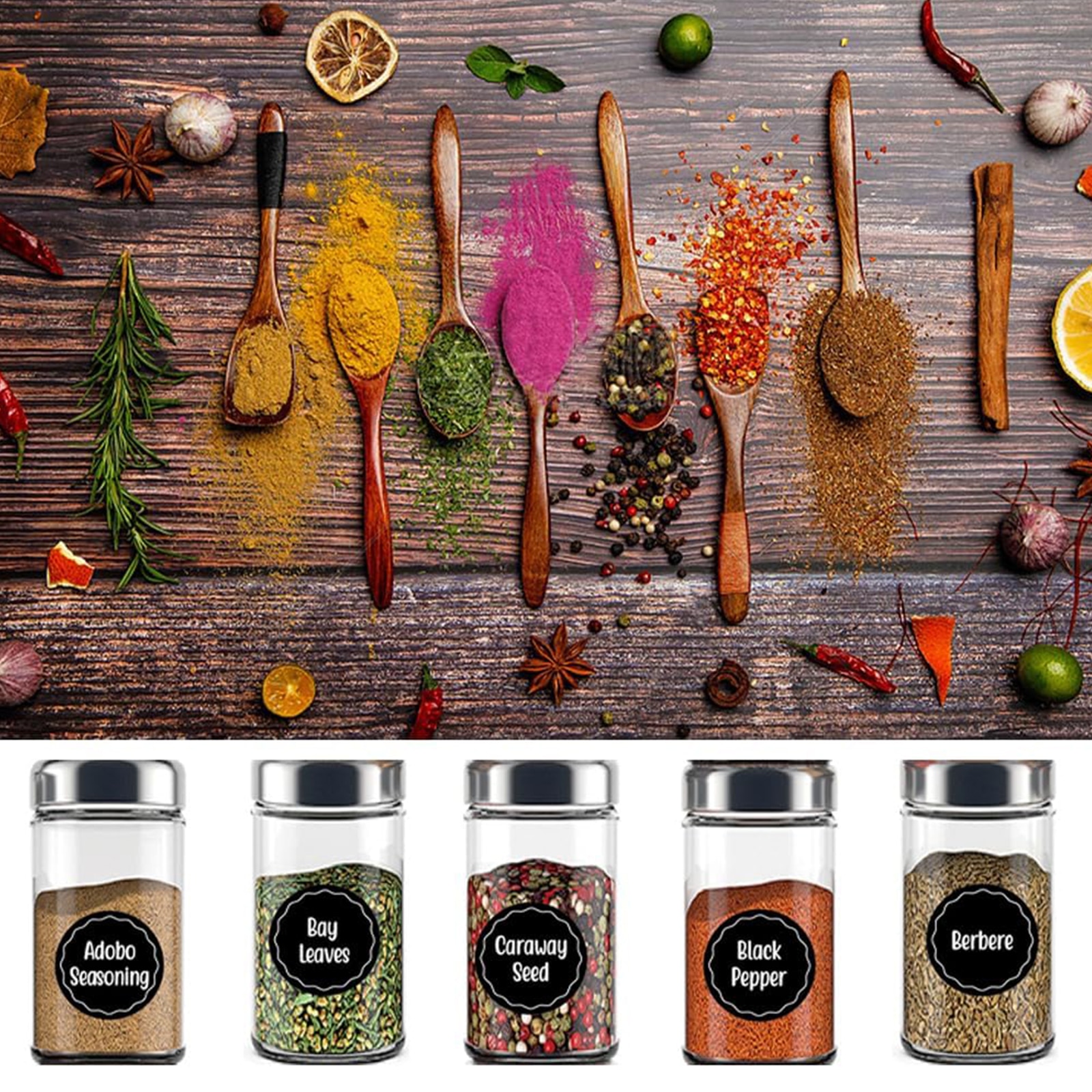 Etichete autoadezive din PVC, NUODWELL, 144 Buc, Rezistent la apa si ...