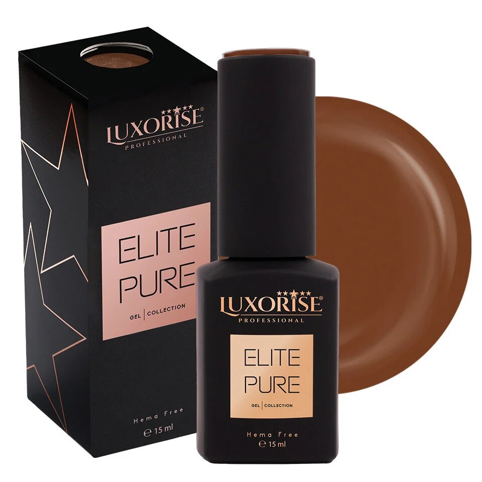 Полуперманентен лак за нокти Hema Free LUXORISE ELITE PURE- Velvety Cocoa, 15ml - eMAG.bg