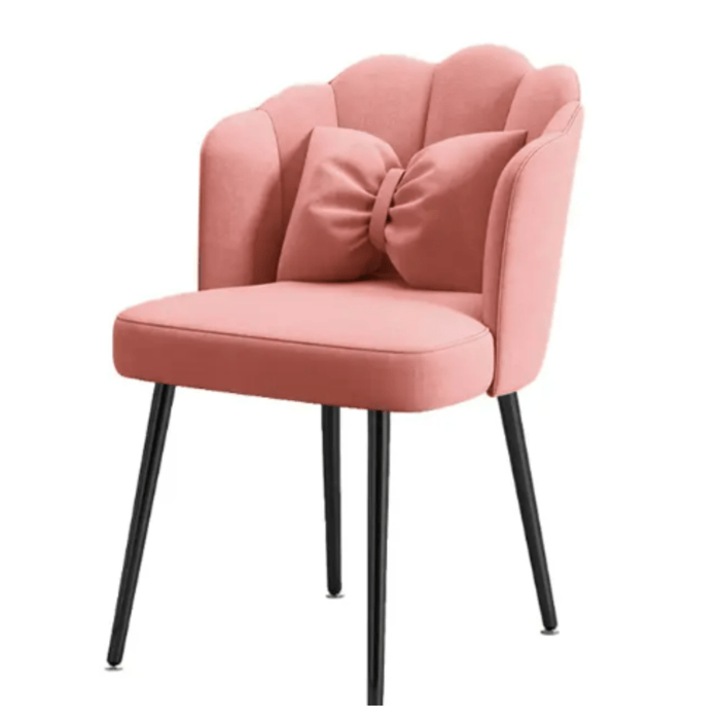 Set de doua scaune tip fotoliu, living/ dining, Laleluli, tapitat cu ...