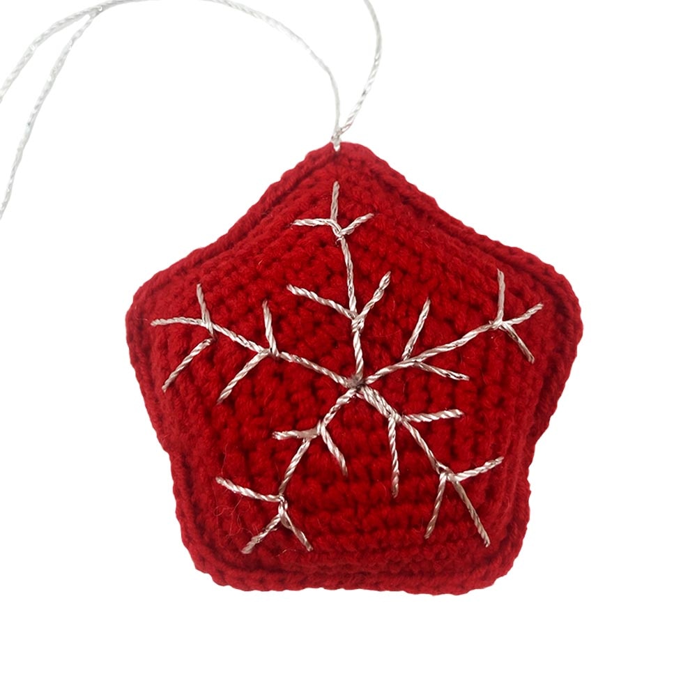 Decoratiuni Brad Craciun- Crosetate, Handmade, Set 4 - eMAG.ro