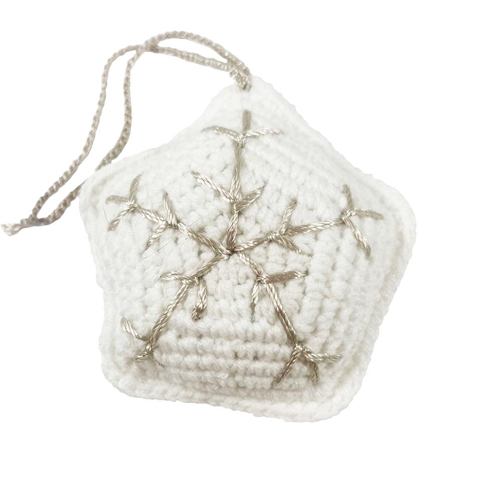 Decoratiuni Brad Craciun- Crosetate, Handmade, Set 1 - eMAG.ro