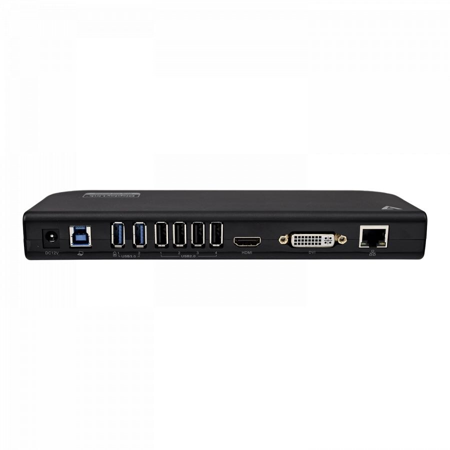 Statie de andocare V7 UDDS2, Dual DisplayLink, HDMI, DVI, USB 3.2 Gen1 ...