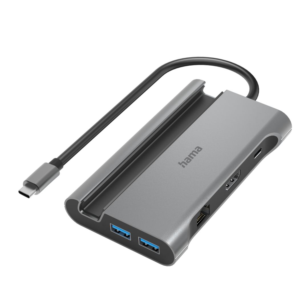 Docking station, Hama, USB 3.2/USB-C, 100W, Gri - eMAG.ro