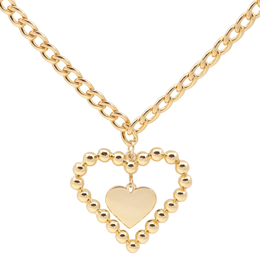 Colier cu inima, Colibra, Aur, 53 x 0.8 cm, Auriu - eMAG.ro