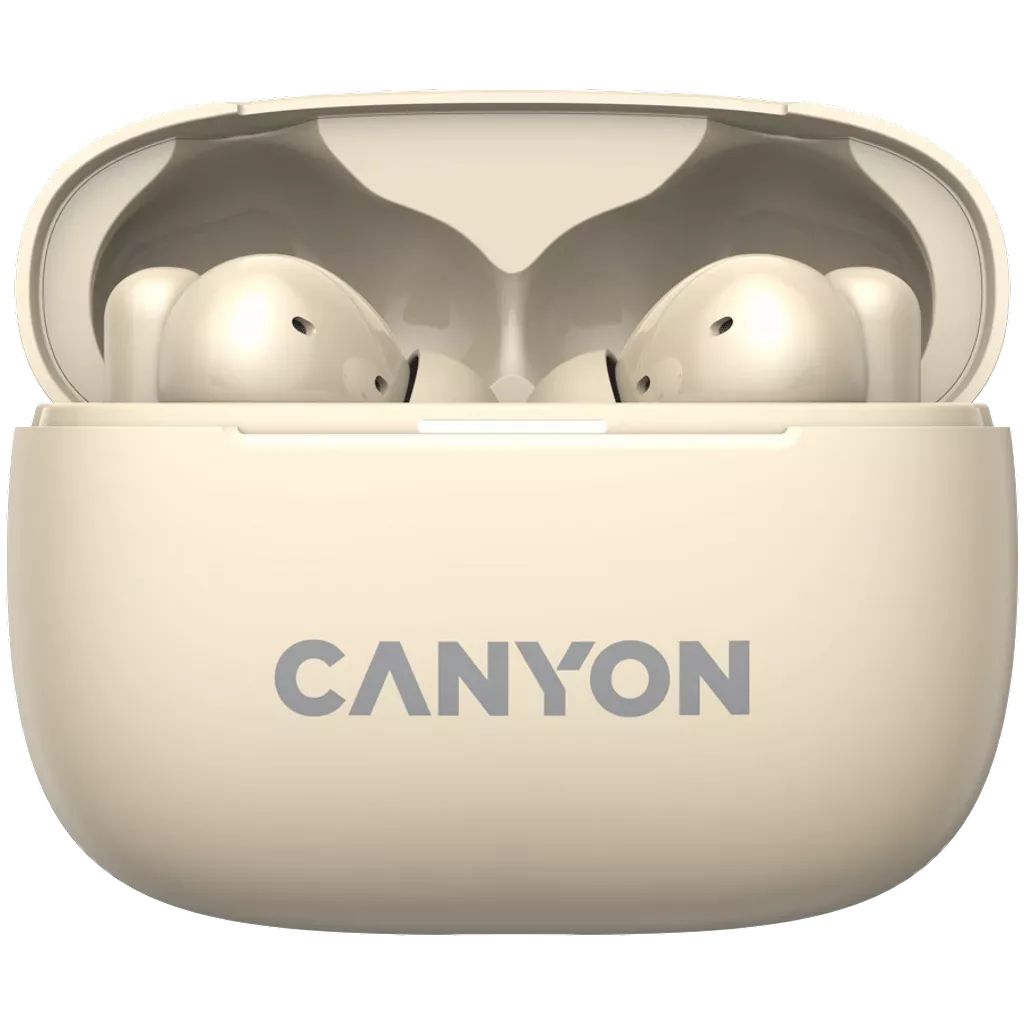 Casti wireless, Canyon, Bluetooth, Bej - eMAG.ro