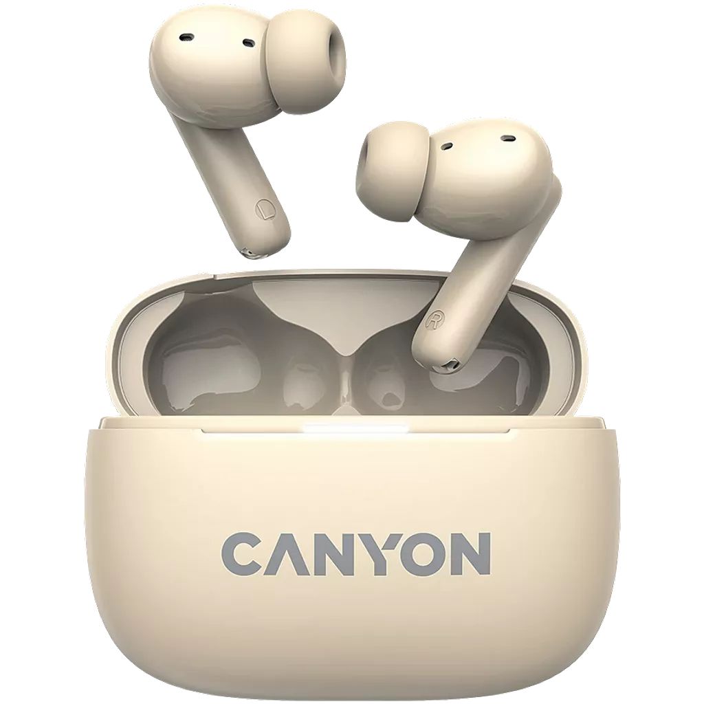 Casti wireless, Canyon, Bluetooth, Bej - eMAG.ro