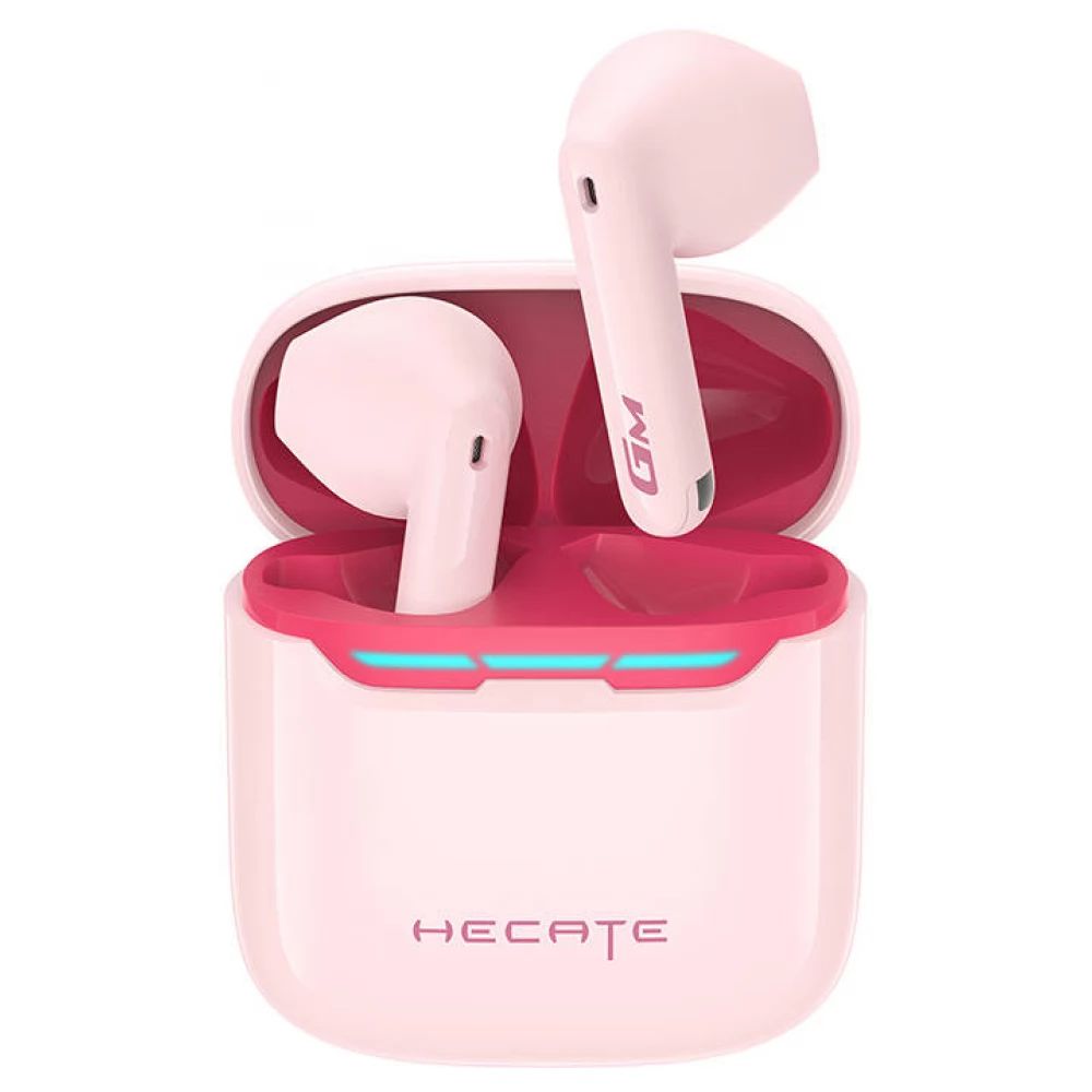 Casti gaming wireless GT4, HECATE, RGB, Bluetooth, Roz - eMAG.ro