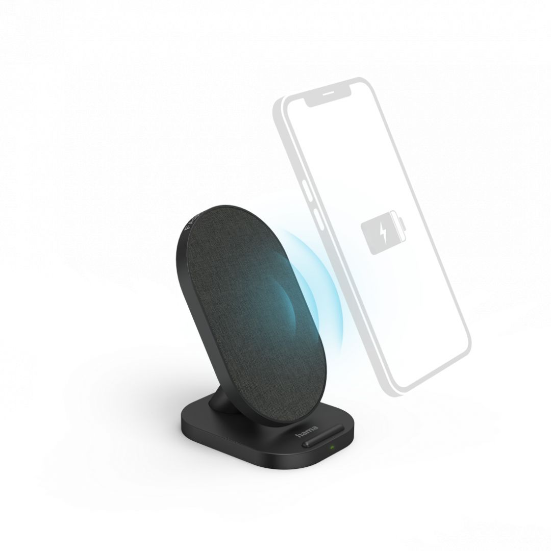 Incarcator fara fir, Hama, QI-FC10S, 10W, Negru - eMAG.ro