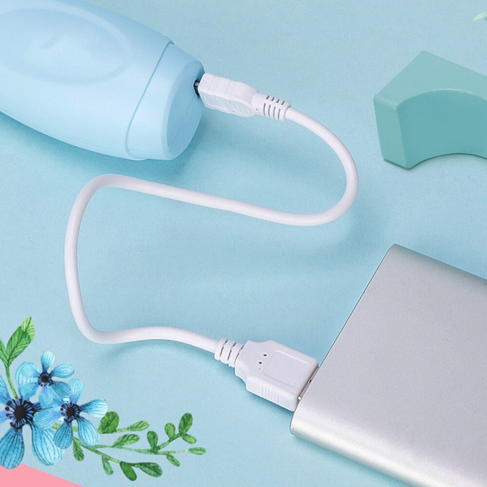 Set Creion Aerograf cu acumulator, Albastru, 12 culori si template-uri ...