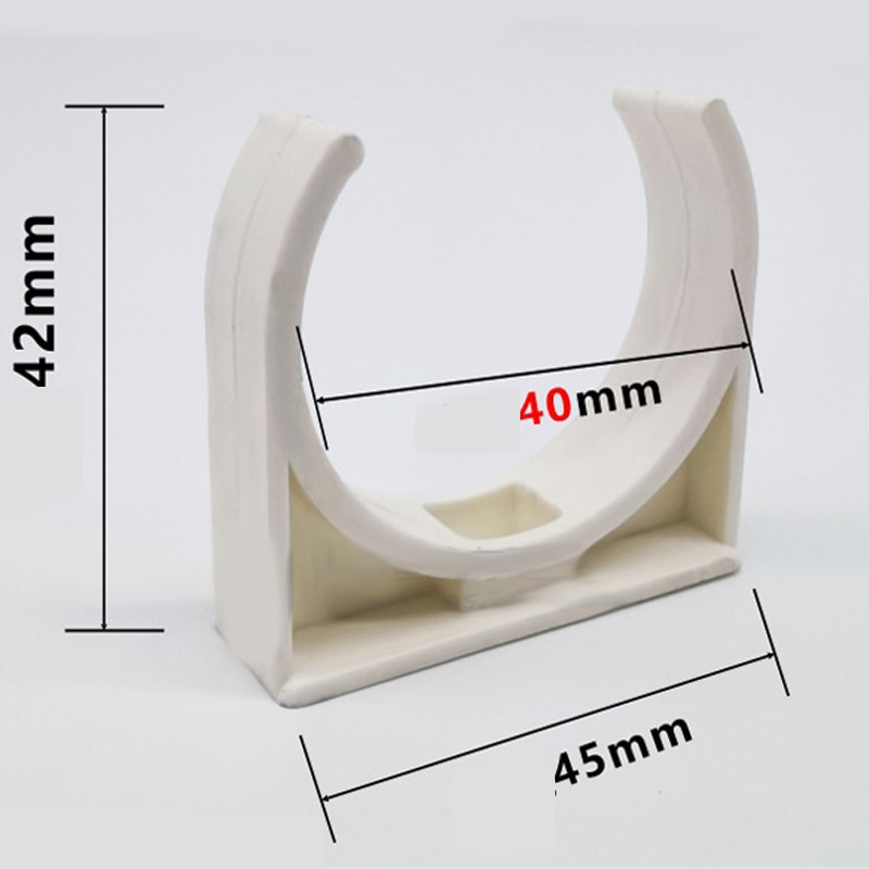 Cleme pentru tevi de apa, Llwl, PVC, Alb, 40 mm - eMAG.ro