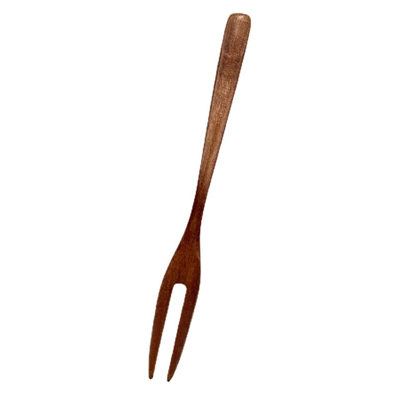 Furculita pentru salata, LLWL, Lemn, 14 cm, Maro - eMAG.ro