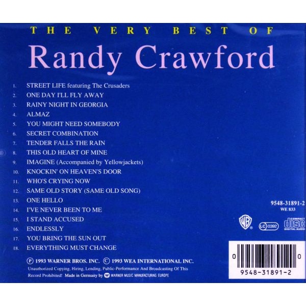 Randy Crawford: The Very Best Of Randy Crawford [CD] - eMAG.hu