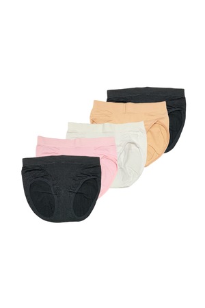 Set 5 chiloti modelatori pentru femei, JUP, Poliamida, strangere burta ...