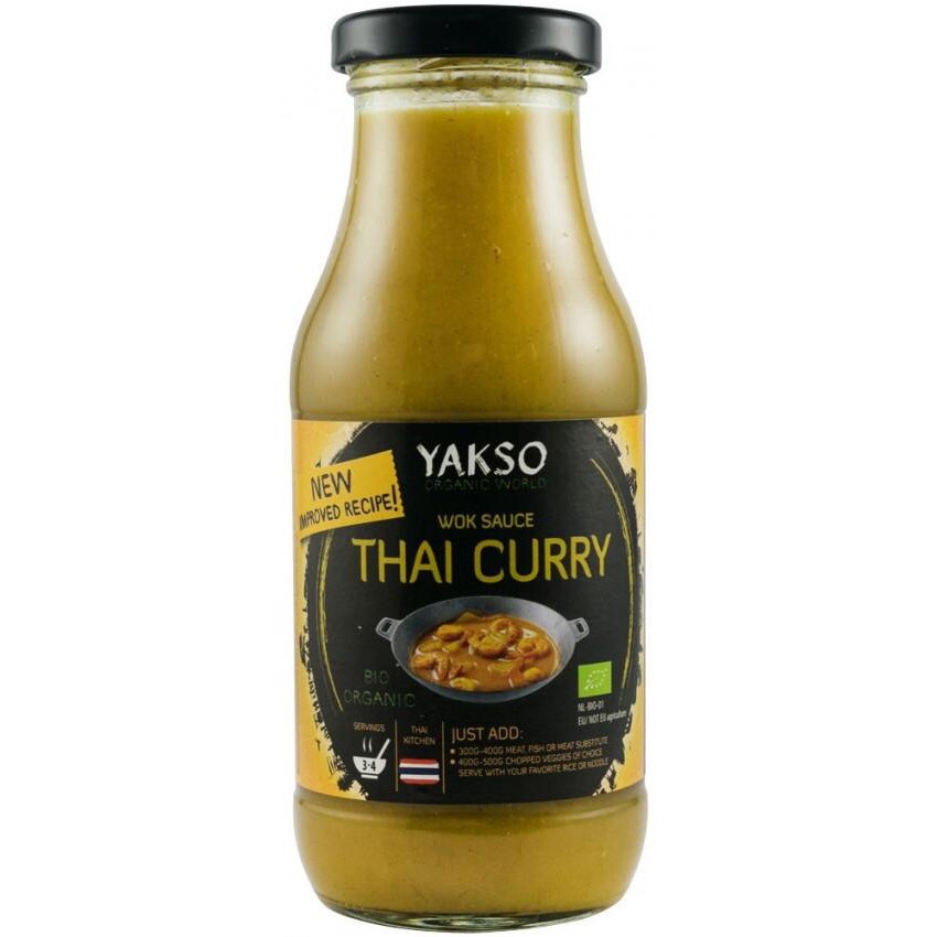 Sos pentru Wok Thai Curry Eco 240 mililitri Yakso - eMAG.ro