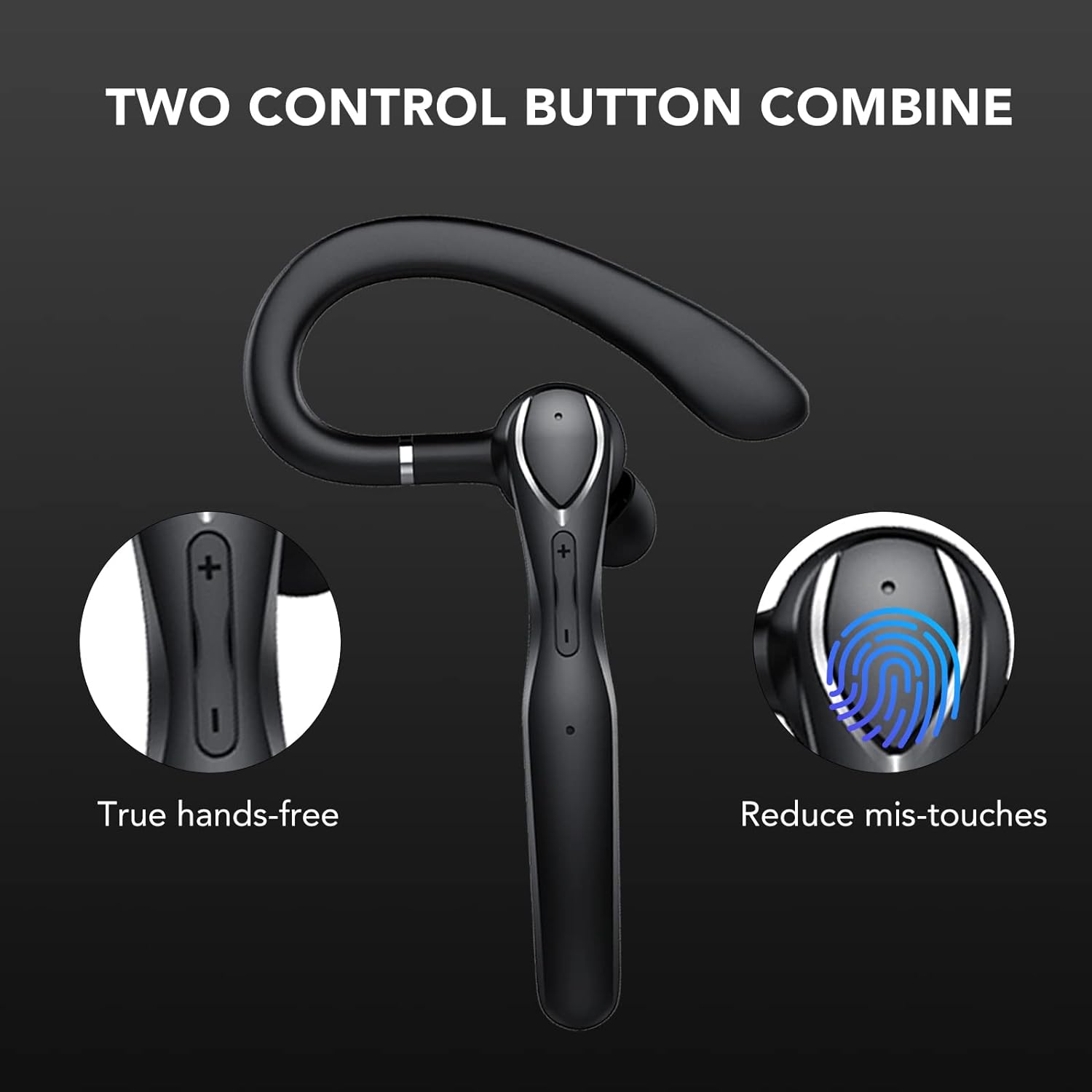 Casca Wireless Bluetooth, Techmoon®️, Bluetooth V5.3, Tehnologie Noise ...