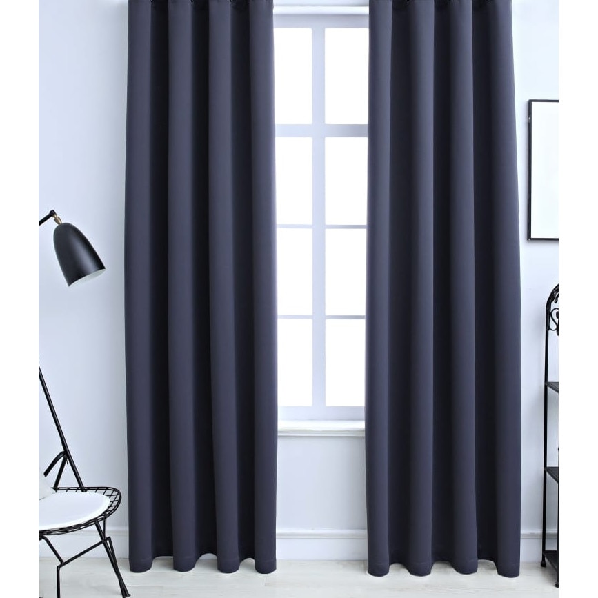 Set 2 bucati draperie SereDesign material tip Blackout culoare Gri ...