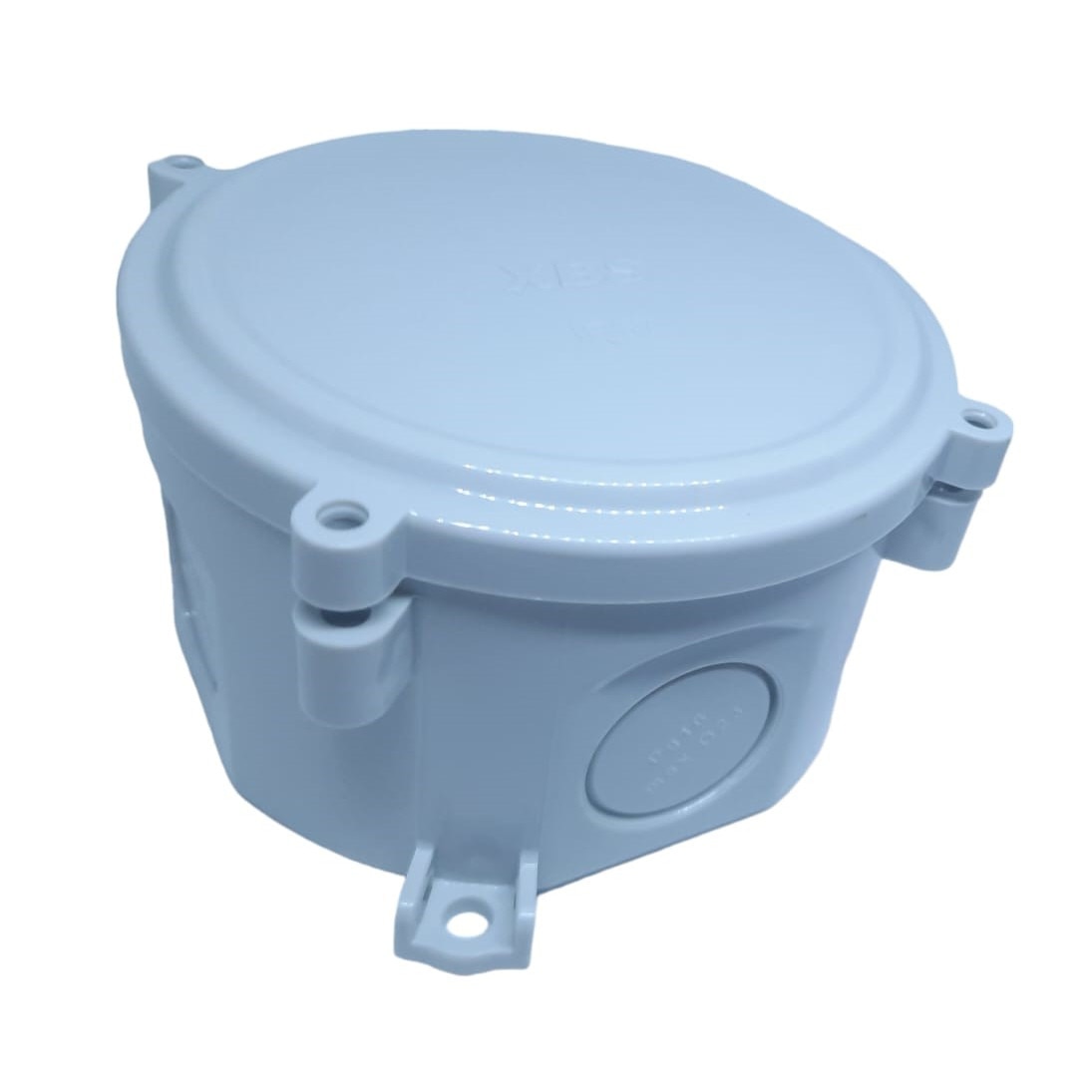 Doza derivatie rotunda aplicata 80x45mm din plasic ABS inchidere cu ...