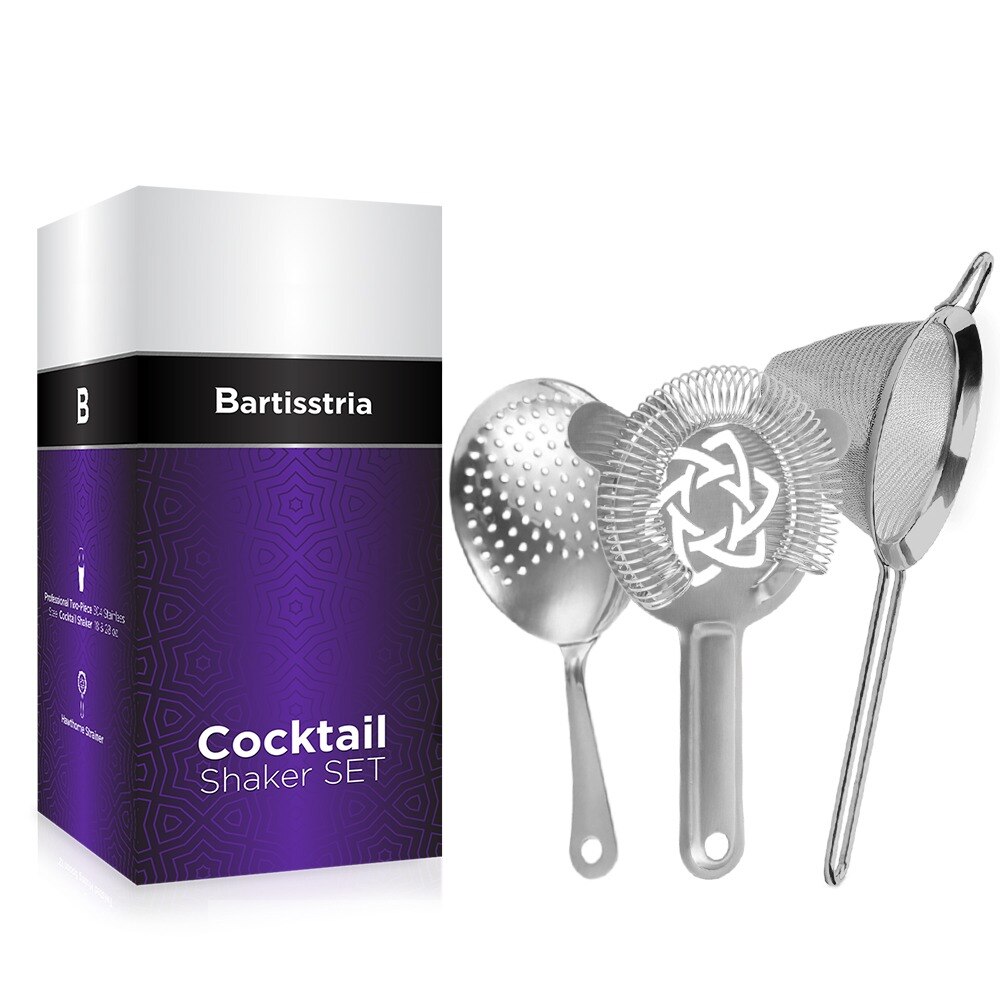 Strecuratoare profesionala cocktail Hawthorne, filtru Julep si sita ...