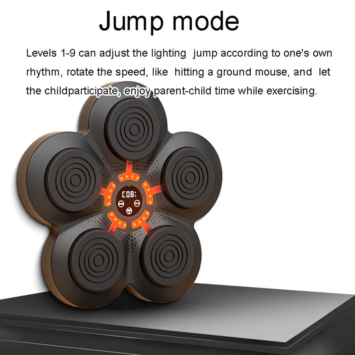 Set masina de box cu manusi, WALALLA, conexiune Bluetooth, cu ecran LED ...