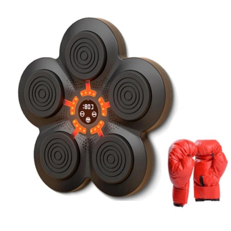 Set masina de box cu manusi, WALALLA, conexiune Bluetooth, cu ecran LED ...