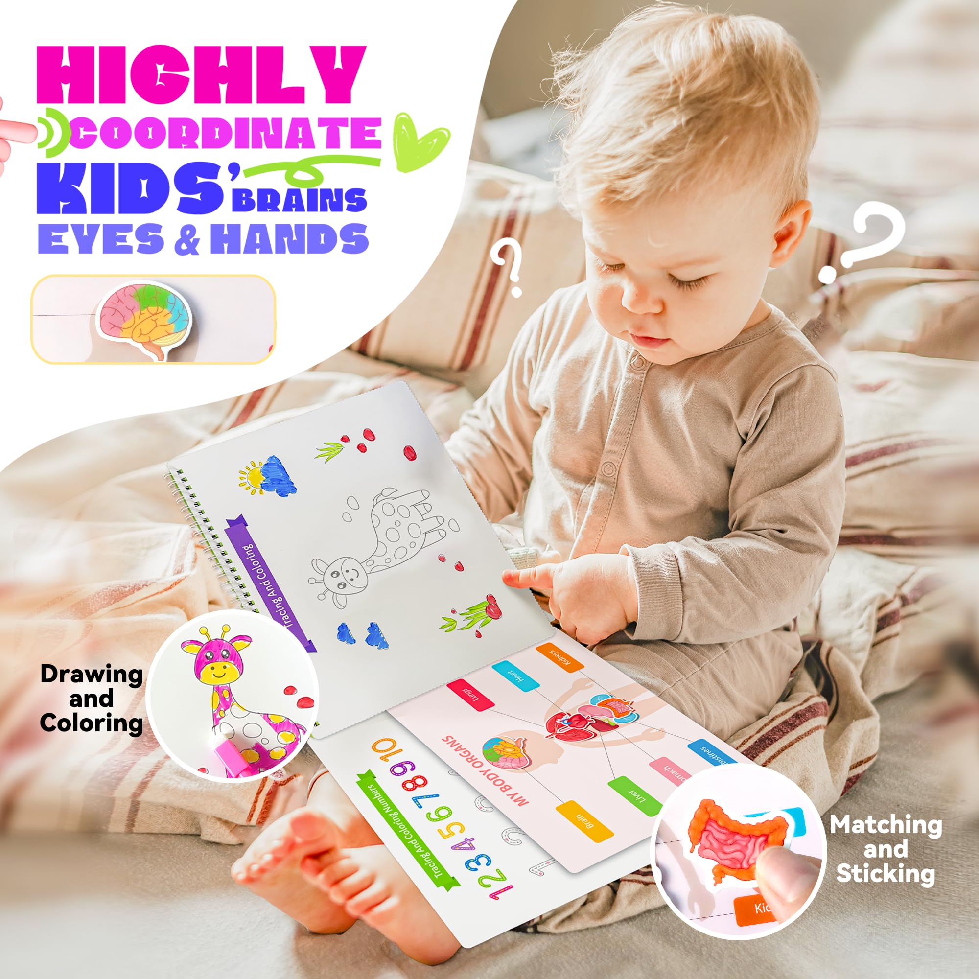 Carte interactive pentru copii, Teme corporale, WALALLA, 1-3 ani ...