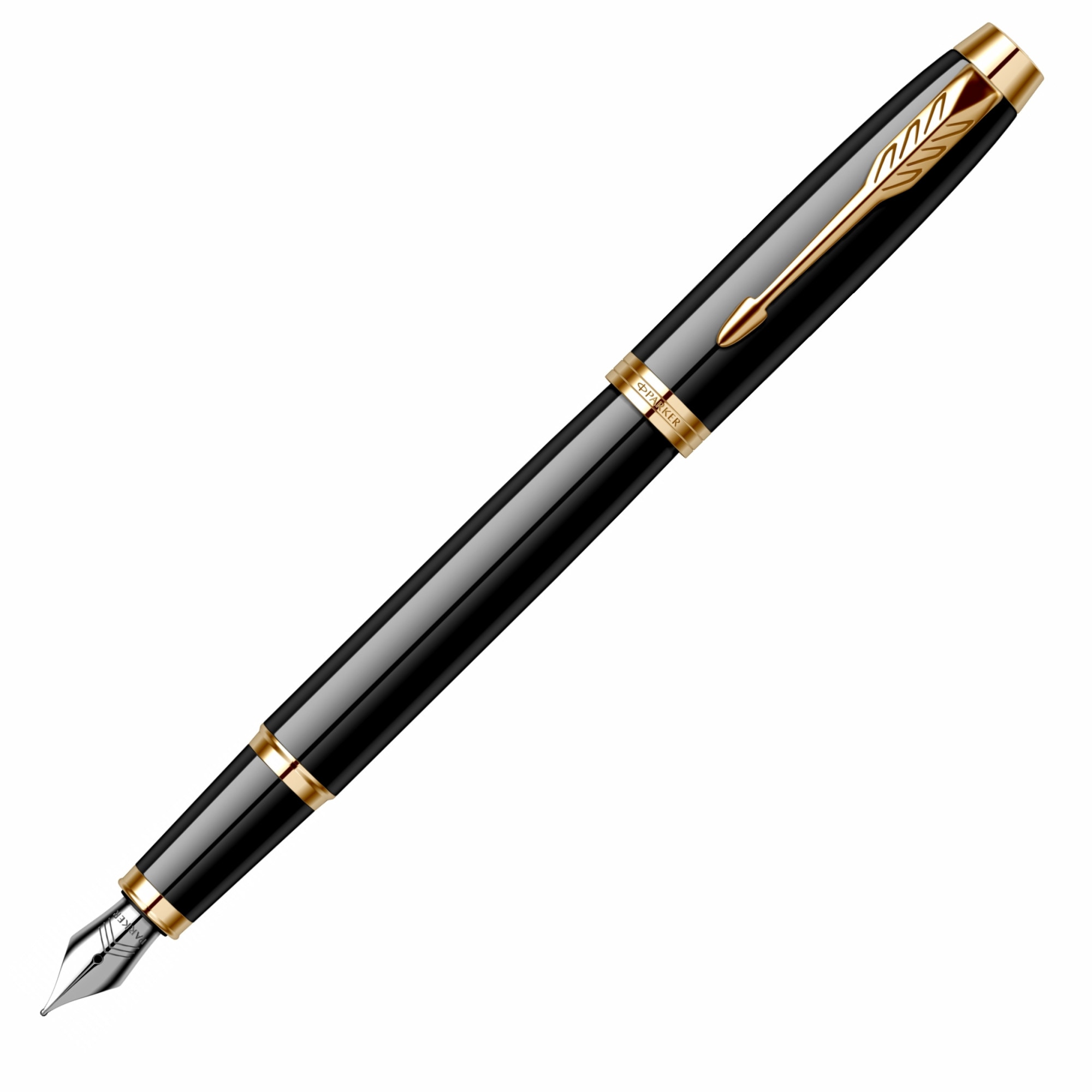 Stilou Parker IM Royal Black Lacquer GT cu gravura laser inclusa, in ...
