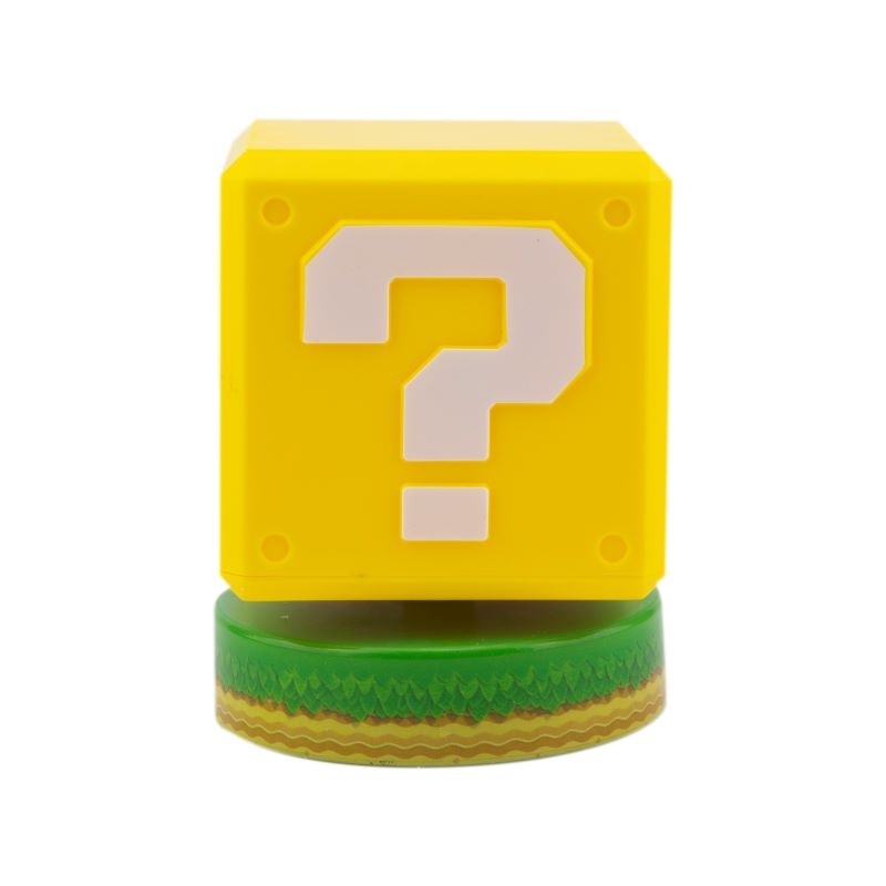 Lampa de noapte pentru copii Super Mario Question Block Icon, 26 cm ...