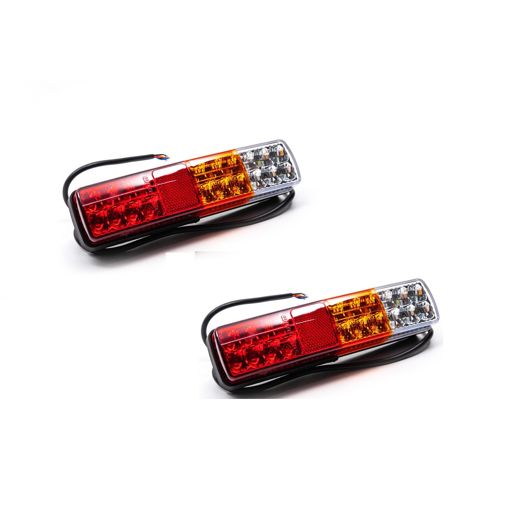 Set 2x Lampi Stop Spate Led 12V, 3 Functii, 22.5 x 5 cm, Miromoto ...
