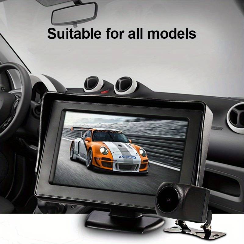 Monitor Auto 4, 3 inch camera cu 4 pini ajutor pentru marsarier cu ...
