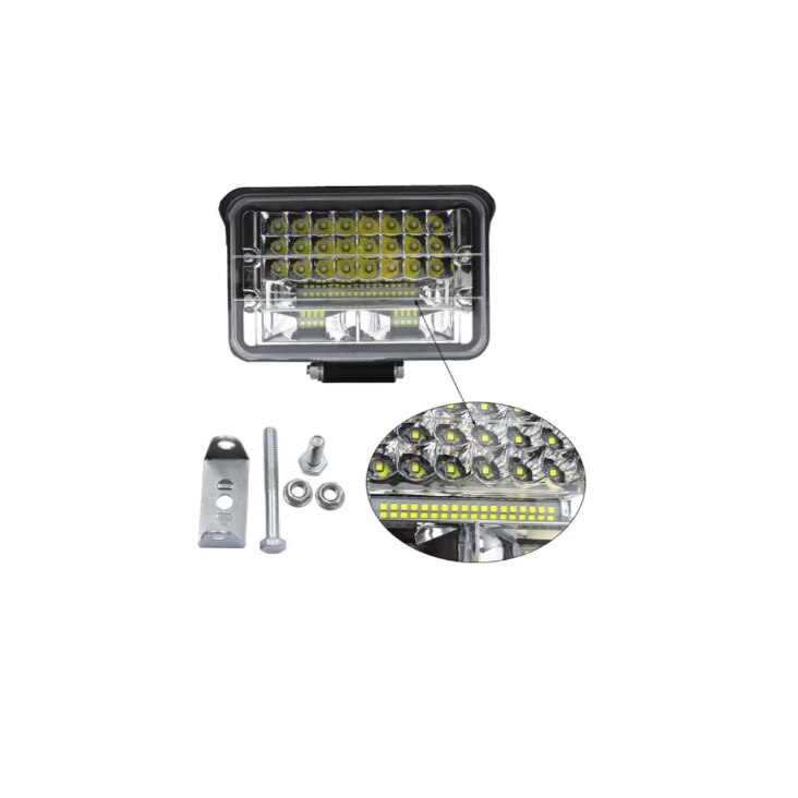 Set 2 x Proiector led auto Off Road 144W, 9-32V, 2 faze, rezistente la ...
