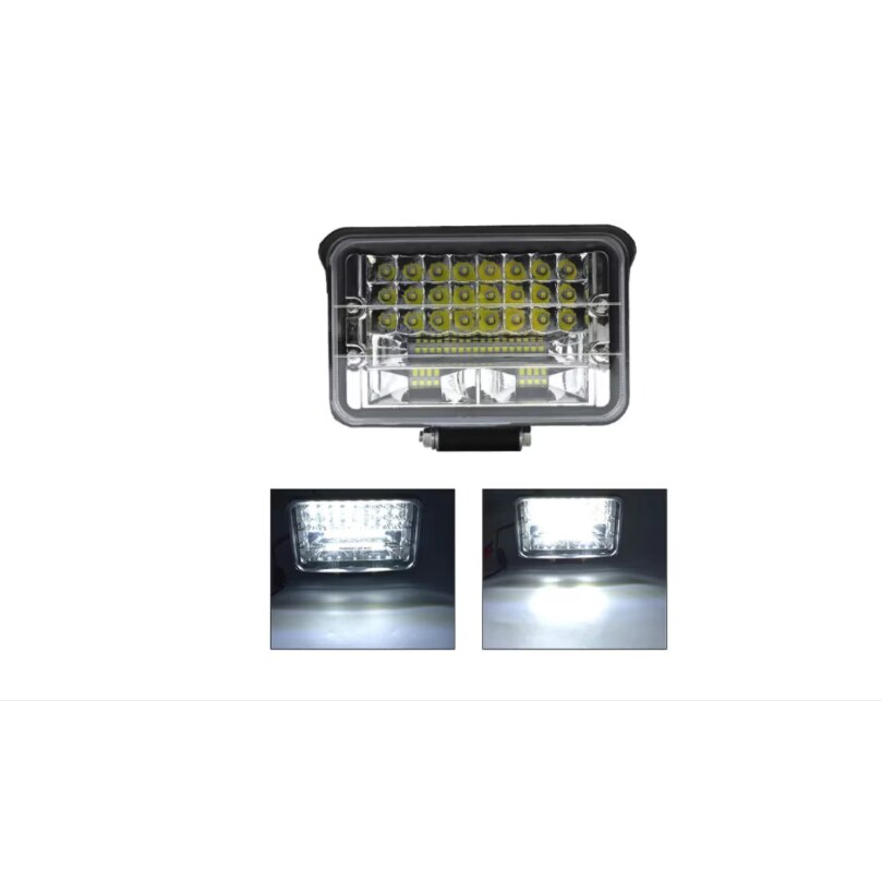 Set 2 x Proiector led auto Off Road 144W, 9-32V, 2 faze, rezistente la ...