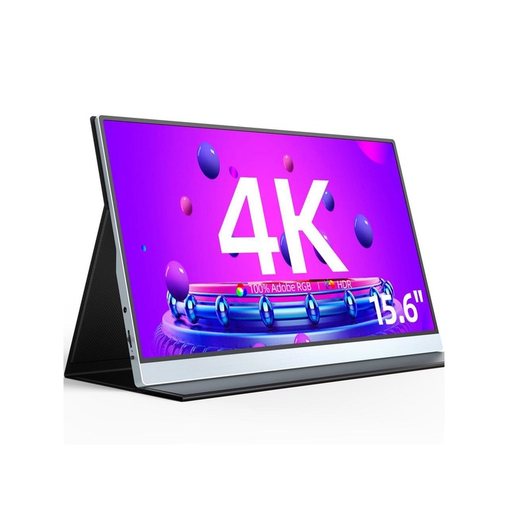 Monitor portabil, UPERFECT, 15.6 inch, 4K, 60hz 16:9 1000:1 340cd/m2 ...