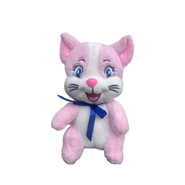 Jucarie plus, pisica roz, 30 cm - eMAG.ro