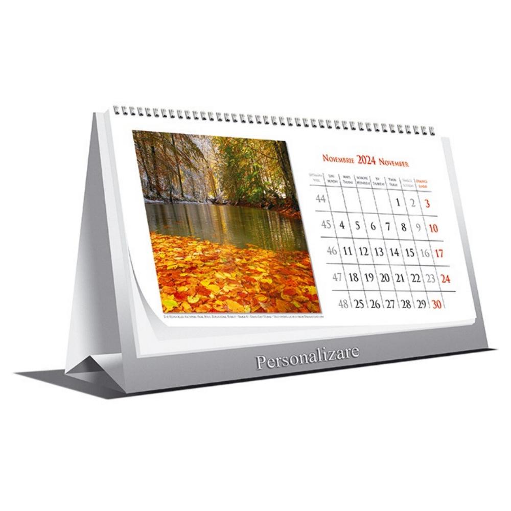 Calendar de birou 2024, motiv Landscapes, 10 x 21 cm, 7 file - eMAG.ro