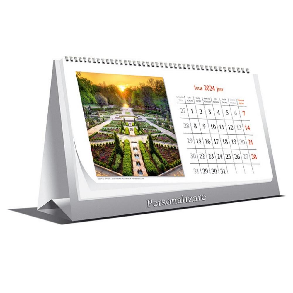Calendar de birou 2024, motiv Gradini, 10 x 21 cm, 7 file - eMAG.ro