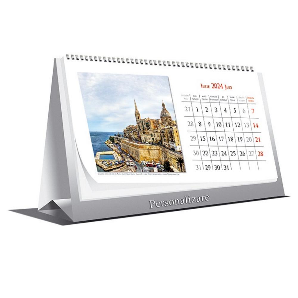 Calendar de birou 2024, motiv Orasele lumii, 10 x 21 cm, 7 file - eMAG.ro