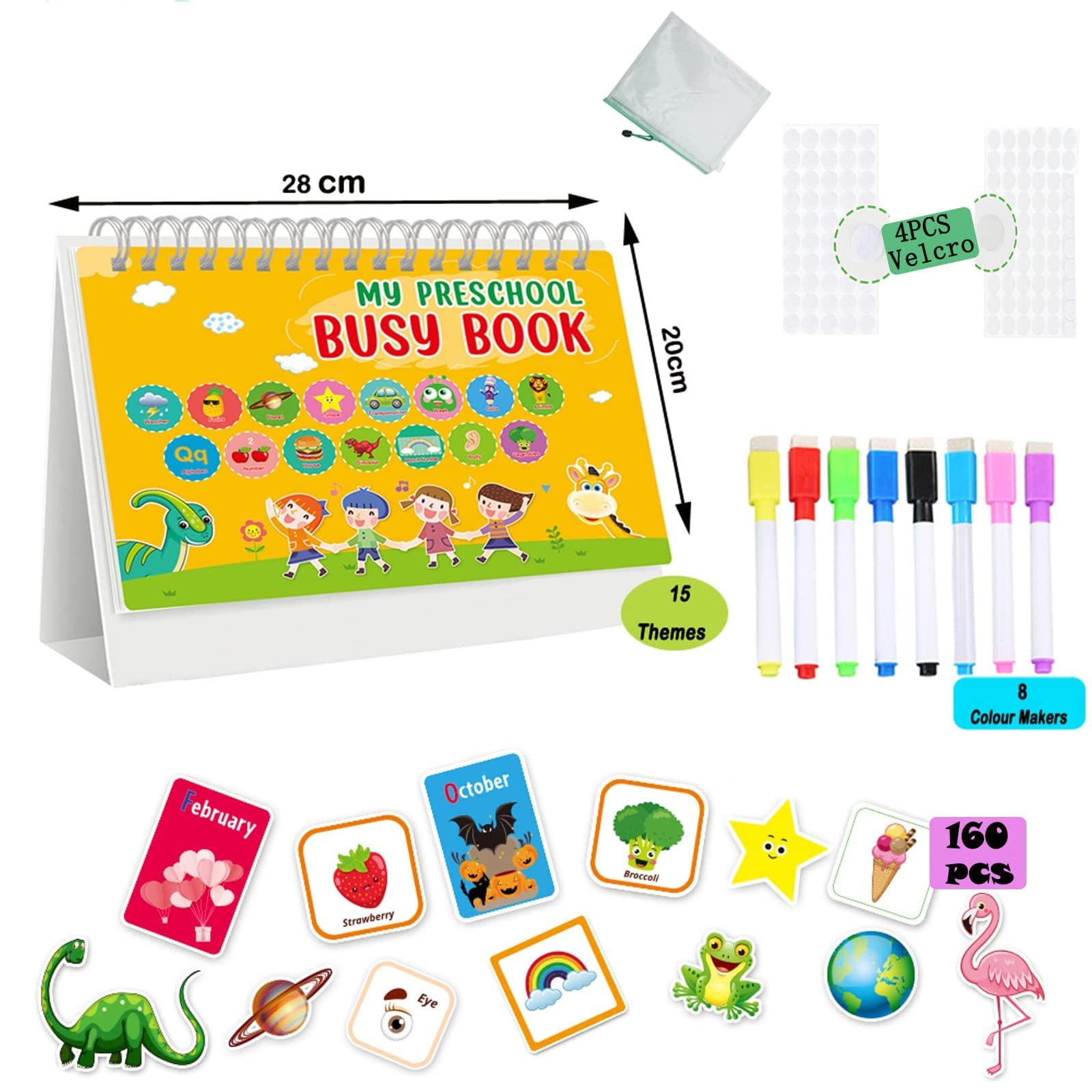 Carte cu 15 teme pentru copii, WALALLA, 3-6 ani, Multicolor - eMAG.ro