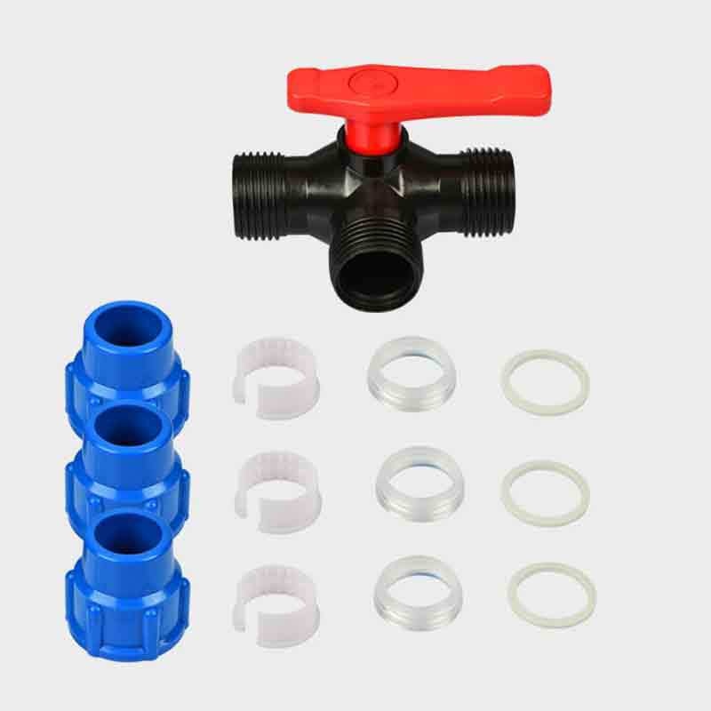 Robinet cu bila, LLWL, 3 cai, 25 mm, PVC, Multicolor - eMAG.ro