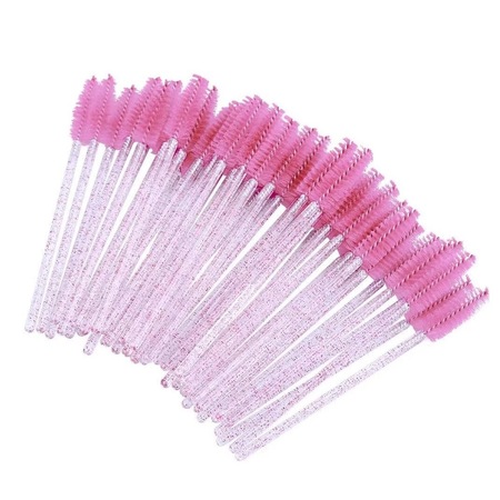 Set 100 de aplicatoare pentru rimel, LLWL, Roz - eMAG.ro