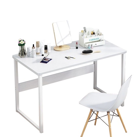 Birou, alb, 80x37x73 cm, Dreptunghi, Muvu, MDF - eMAG.ro